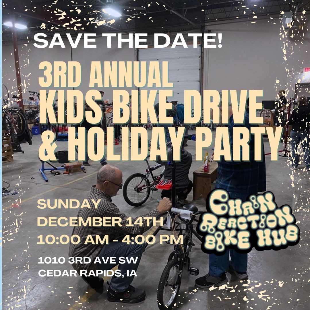 CR Bike Hub Annual Kids Bike Drive | Cedar Rapids Tourism